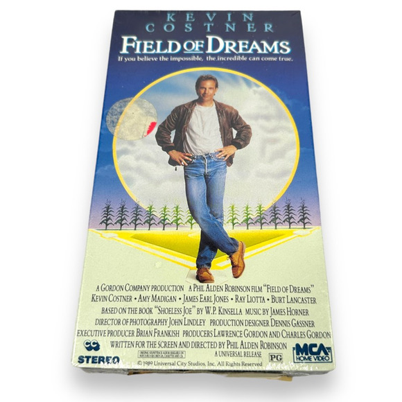Media | Vintage Field Of Dreams Vhs Kevin Costner Baseball Watermark ...